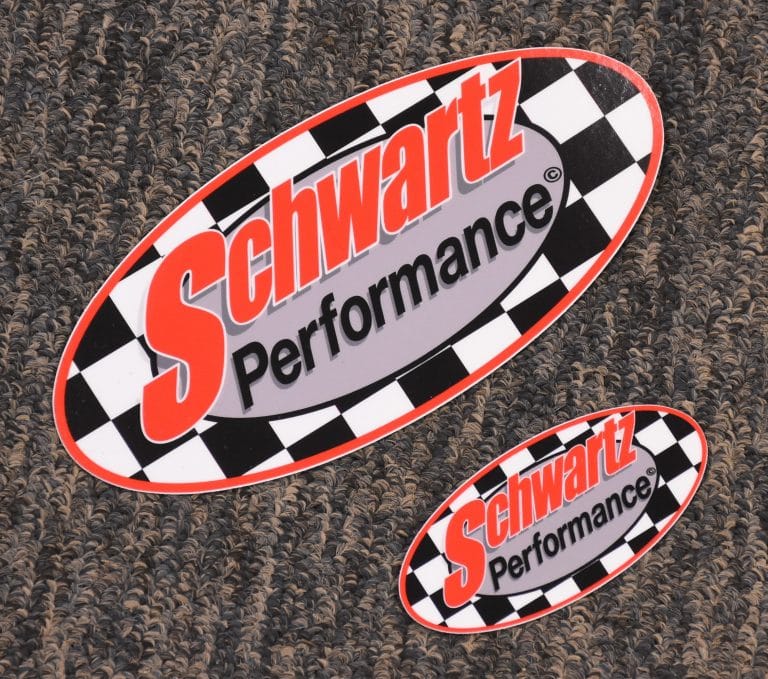 Schwartz Oval Logo Stickers - Schwartz Performance